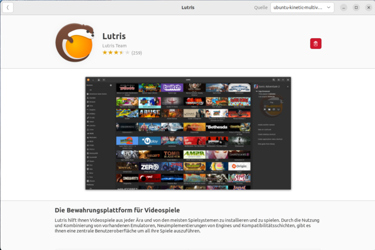 Spiele mit Lutris installieren - Der Linux Wikinger