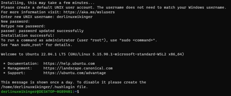 WSL2 - Installation und Ersteinrichtung - Der Linux Wikinger